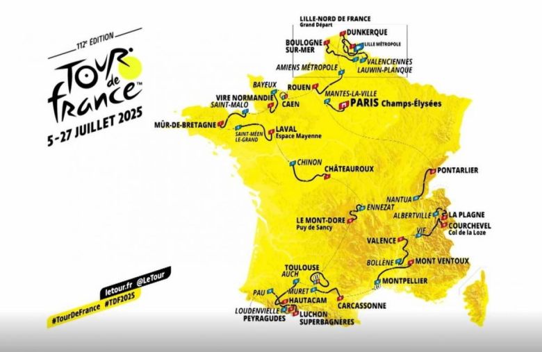 TDF. Tour de France - Pour tout savoir sur le parcours du Tour de France 2025