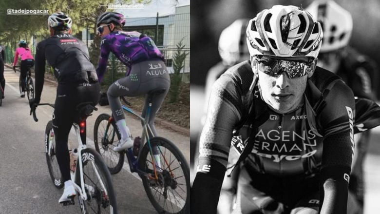 Route - Tadej Pogacar présent à la sortie hommage à Samuele Privite ...